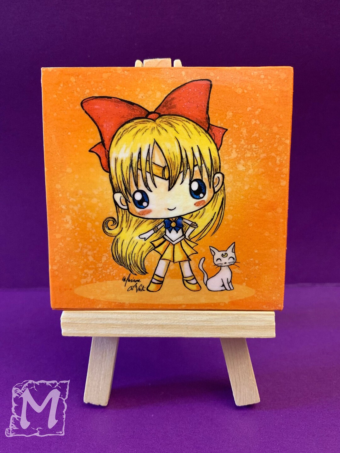 Chibi Sailor Venus Mini Canvas - Etsy