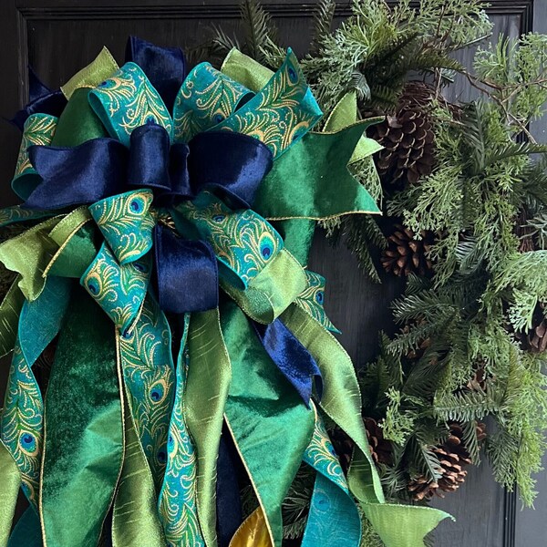 Peacock Christmas Tree Topper - Etsy