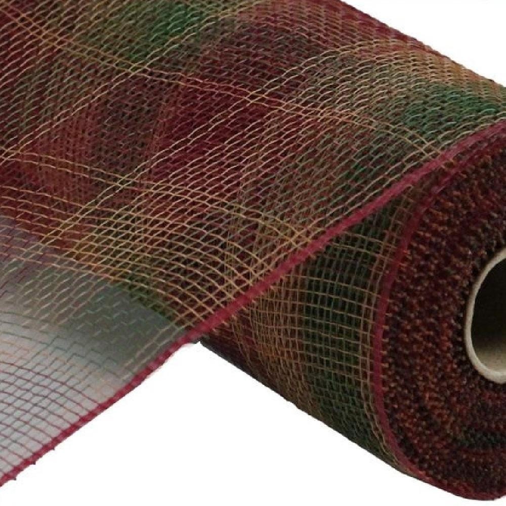 Home & Hobby Brown Plaid Deco Mesh Home Improvement Craft Supplies ...