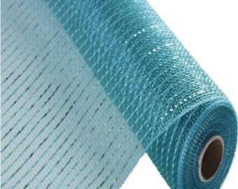 Turquoise Deco Mesh | Etsy