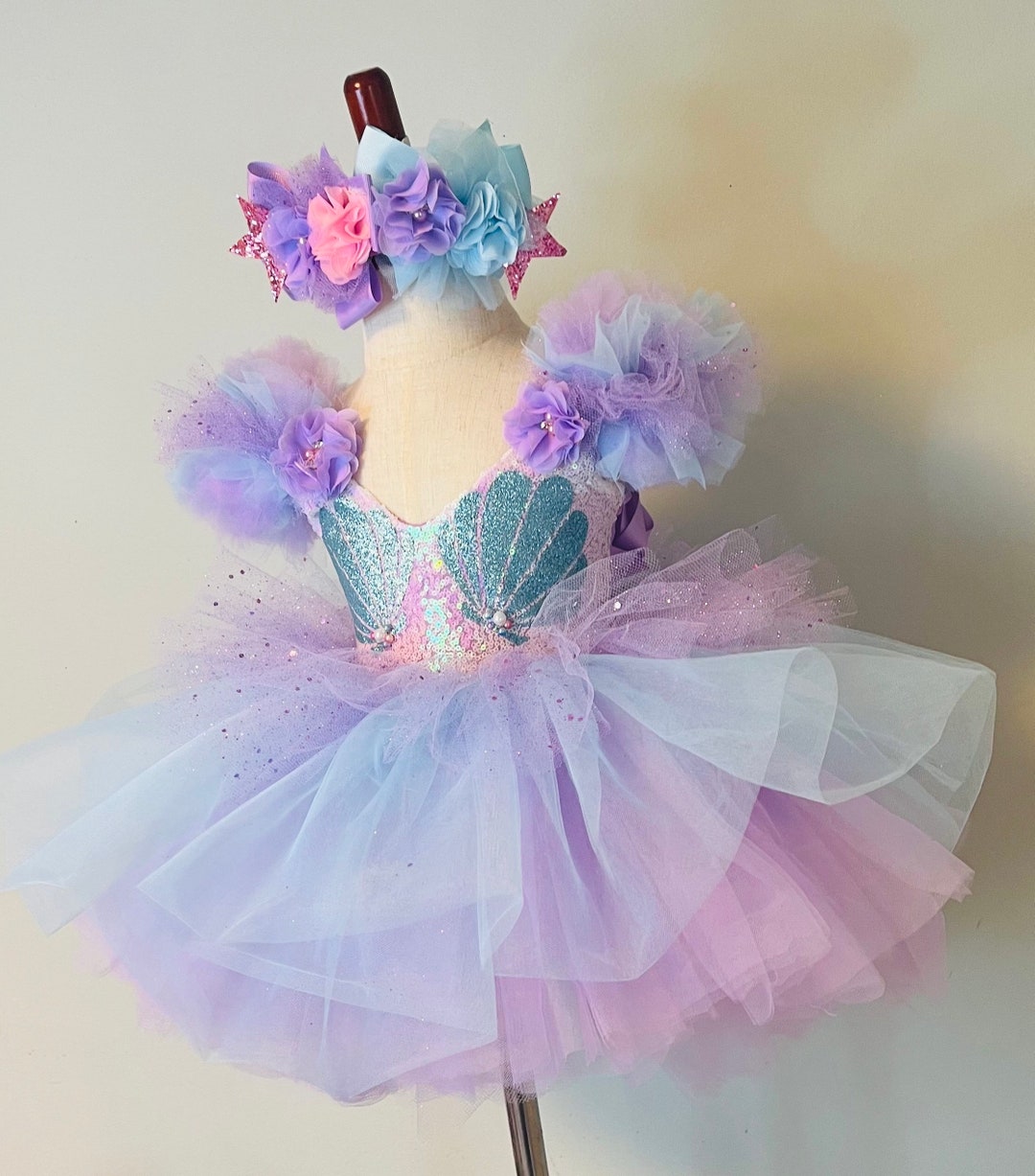 Mermaid Dress, Mermaid Costume,mermaid Birthday Dress ,mermaid Princess ...