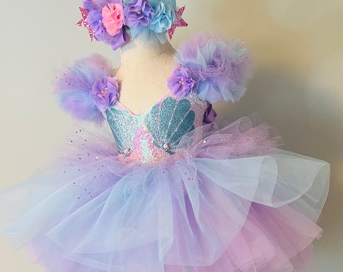 Mermaid Dress, Mermaid Costume,mermaid Birthday Dress ,mermaid Princess ...