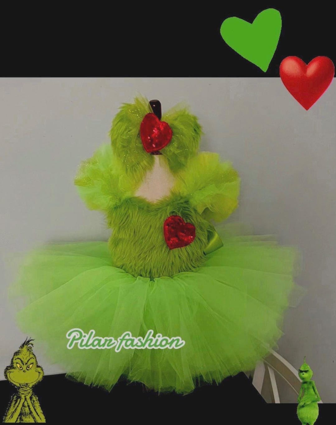 Grinch Christmas Dress - Etsy