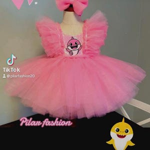 Baby Shark Dress,birthday Party Dress - Etsy