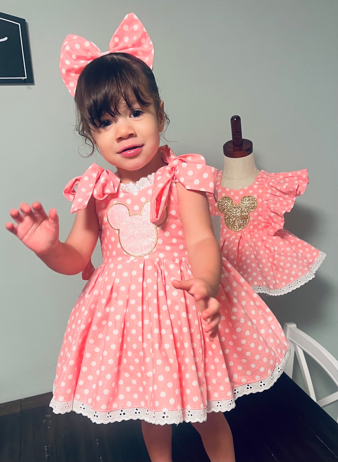 Pink Minnie Mouse Dress - Etsy