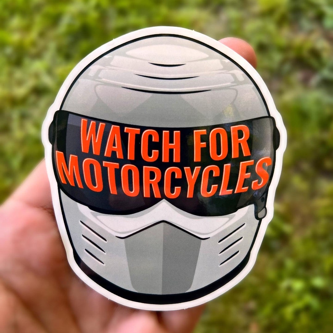 Watch for Motorcycles Helmet Sticker high Quality Vinyl - Etsy