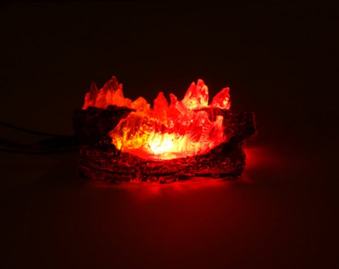 Deluxe Battery Operated Miniature Flashing Fireplace or Camping Fire ...