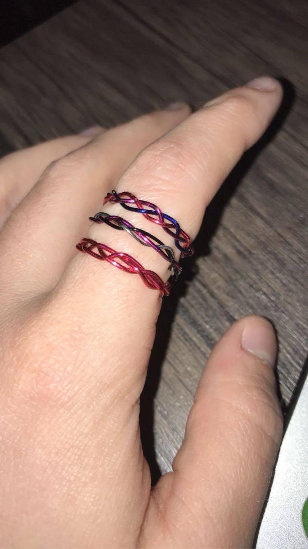 Wire Rings// Braided Rings// Pride Rings// Subtle Pride// Braided Wire ...