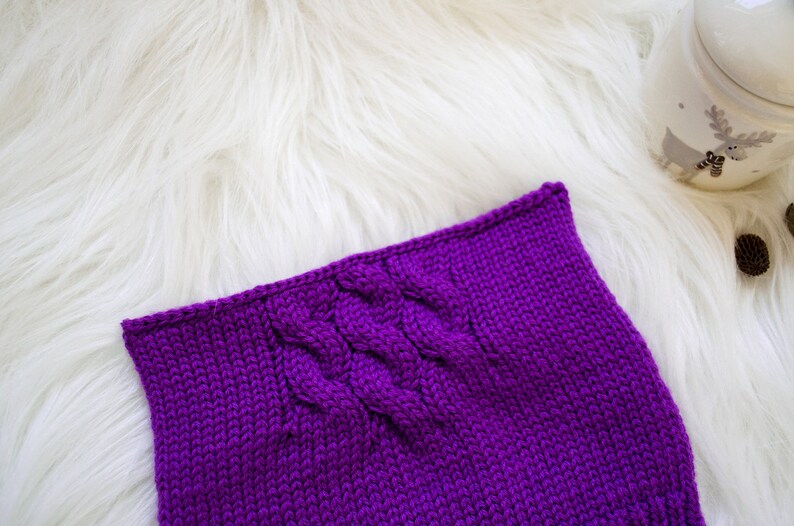 Cat ears hat and triangle scarf Purple baby boy ear flap hat | Etsy