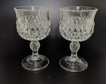 Indiana Diamond Point Glass | Etsy