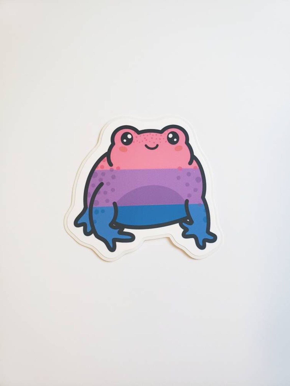 Bisexual Pride Frog Sticker | Etsy