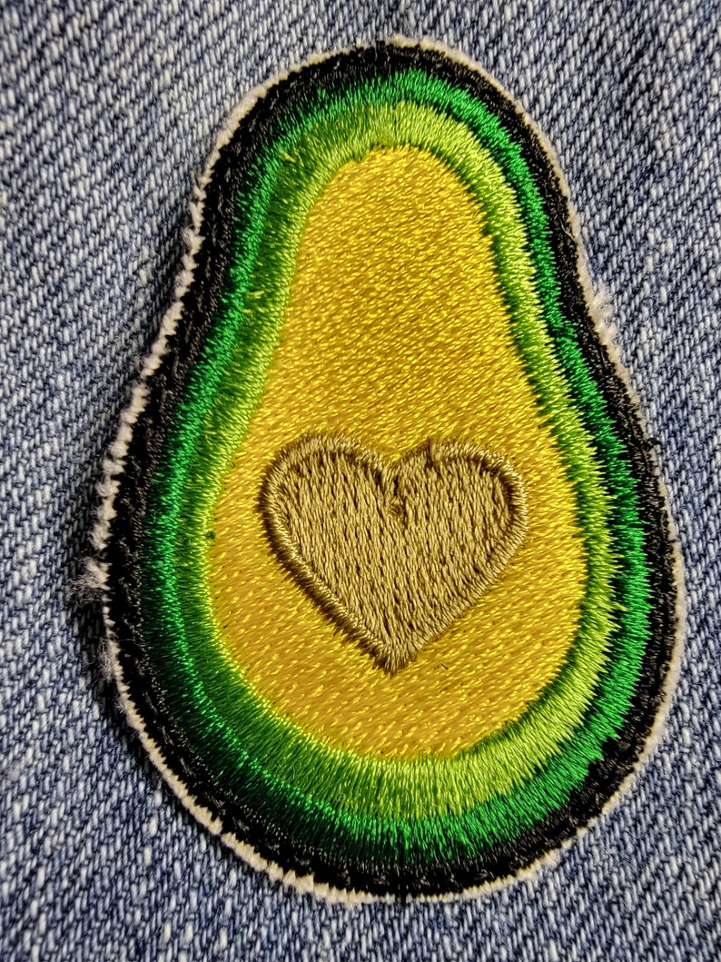 Patch.avocado.fully Embroidered.high Quality.retro.60s.vintage Style.fashion Designer.trending ...