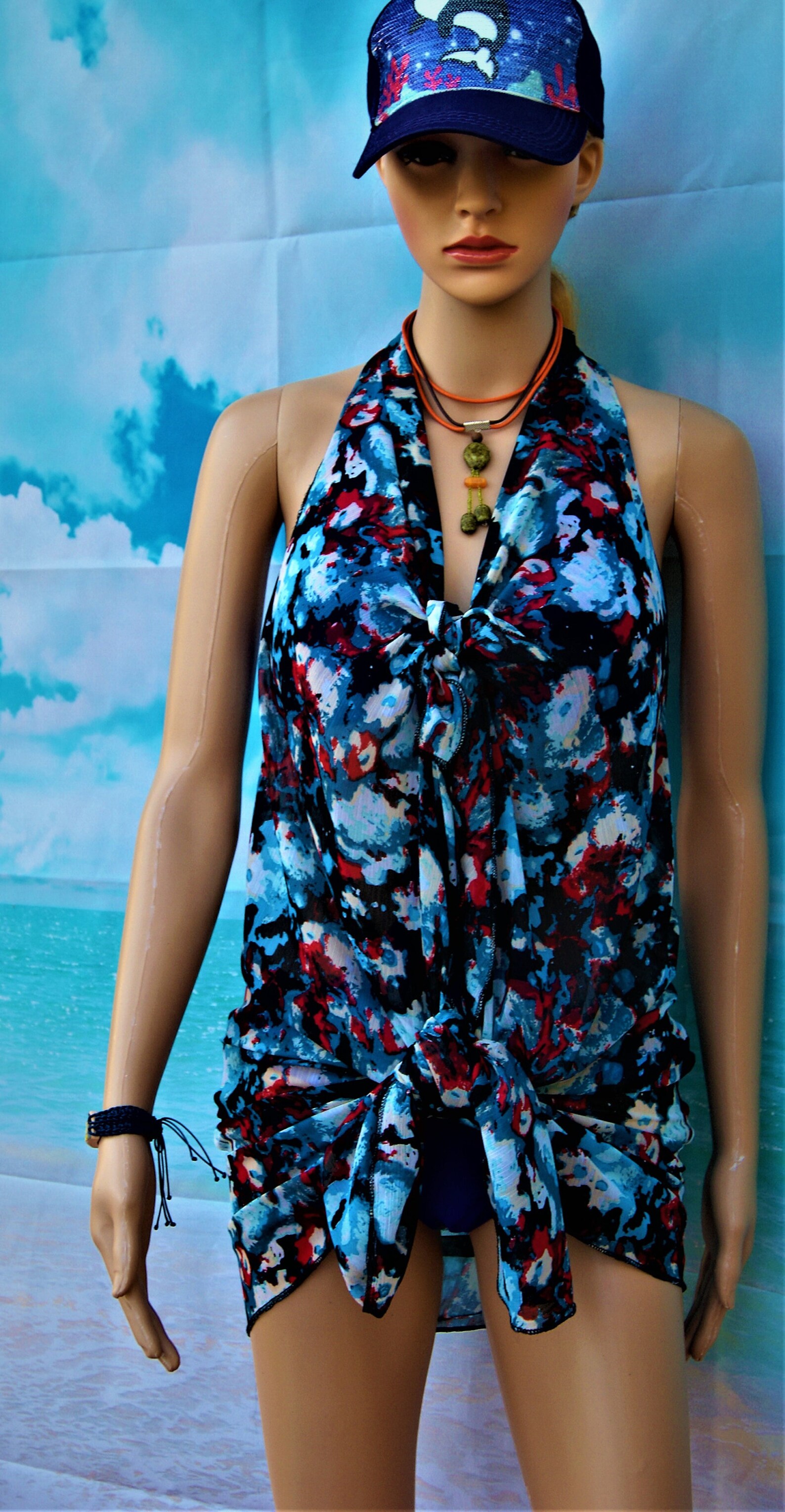 Beach Dress.versatile.multifaceted.swimwear.pareo.cover Swimsuit ...