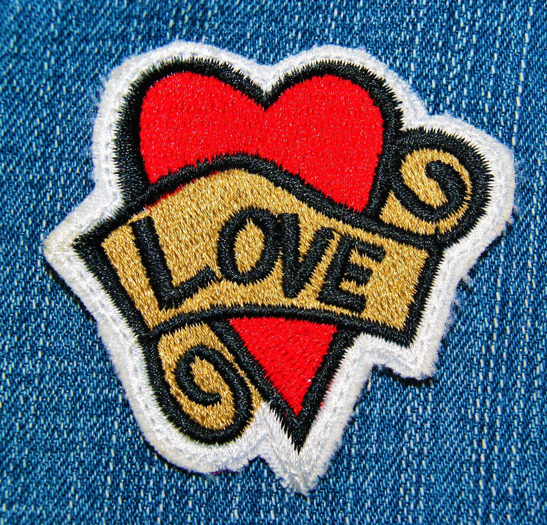 Patch.love.fully Embroidered.for Denim.jean.jacket.back Pack.great ...