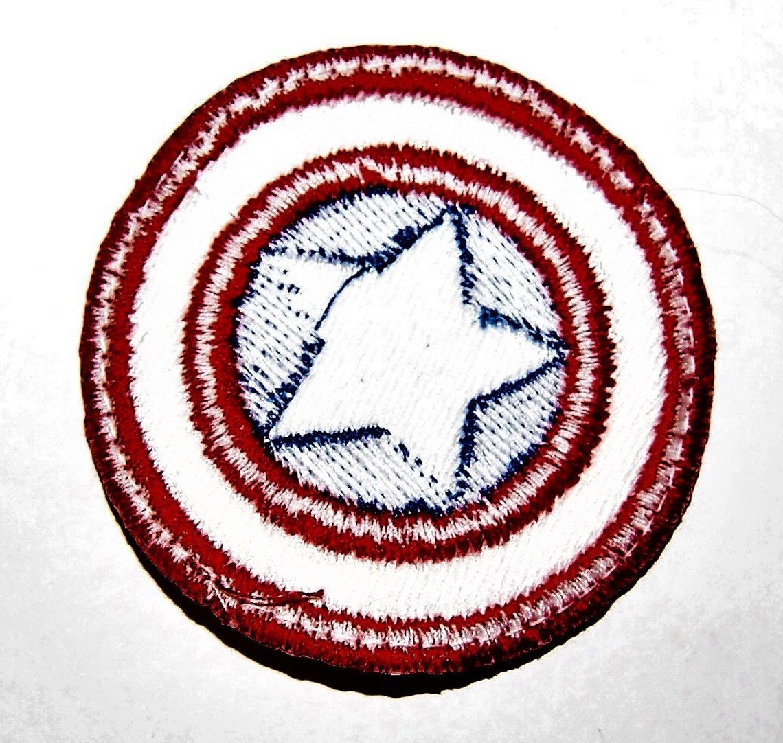 Patch.captain America.super Hero.fully Embroidered.vivid Colors.great ...