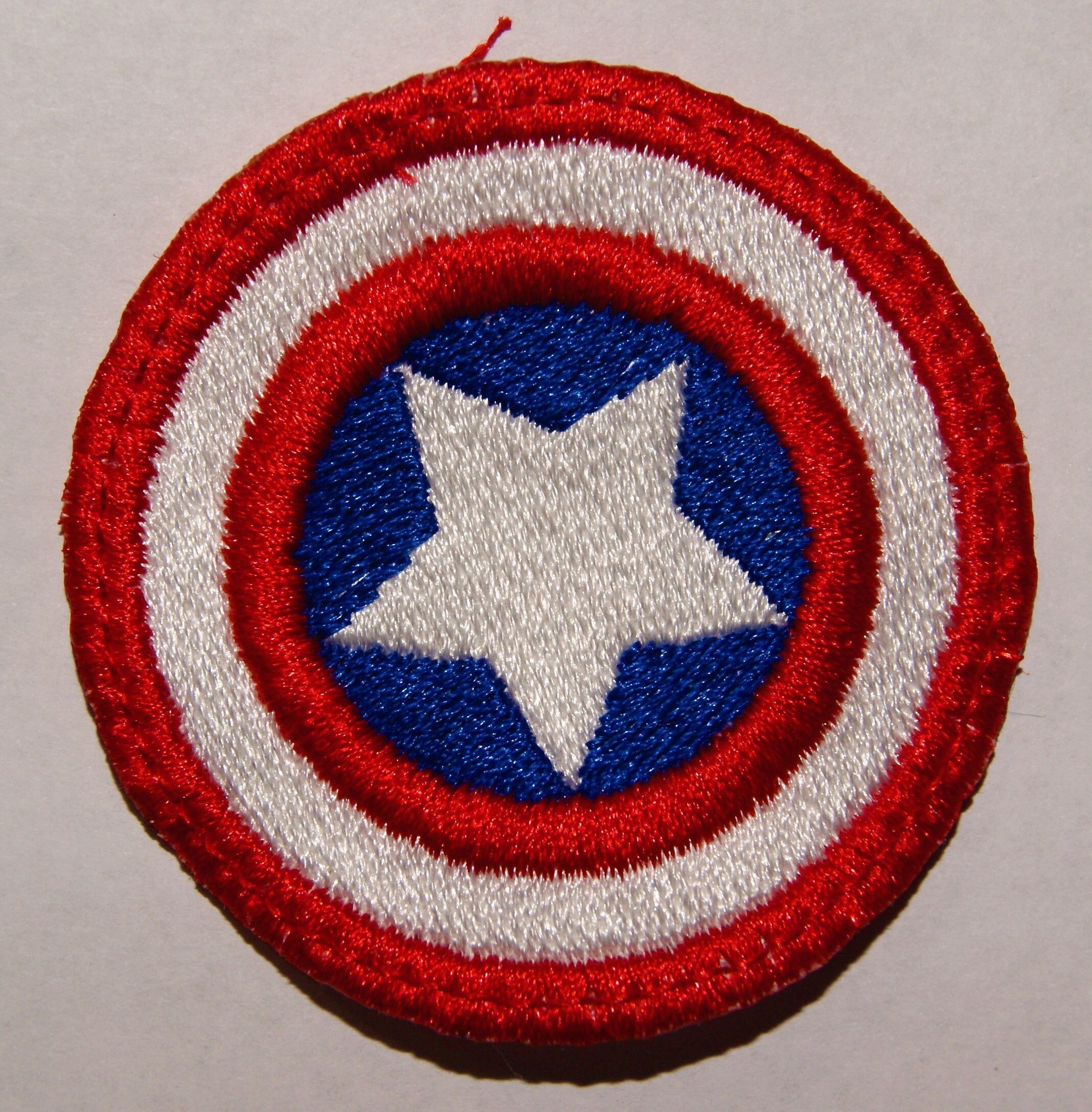 Patch.captain America.super Hero.fully Embroidered.vivid Colors.great ...