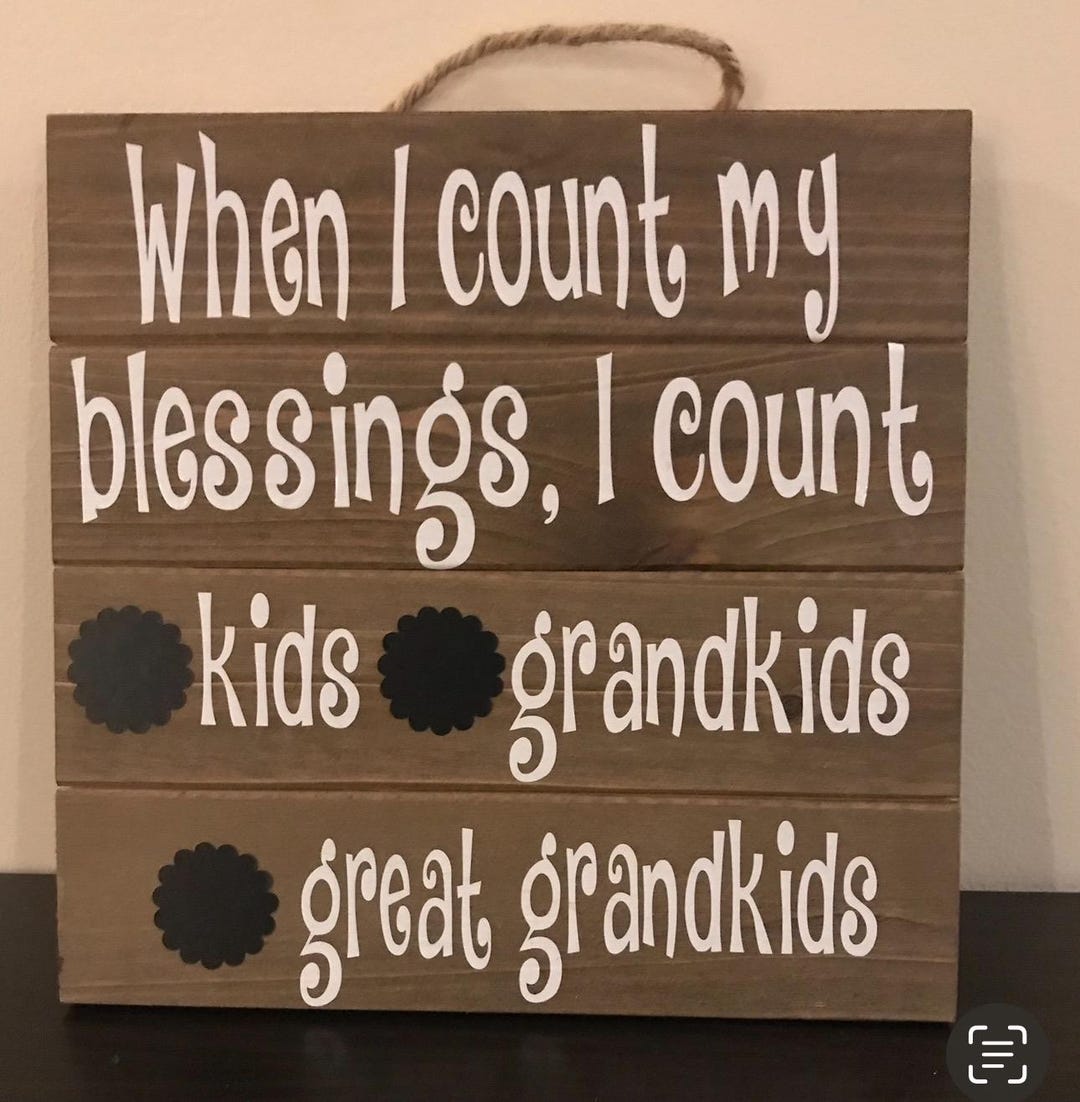 When I Count My Blessings Signs - Etsy