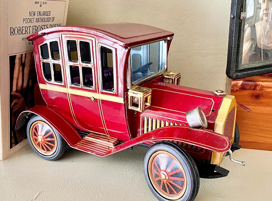 Tin Litho Grand-pa Car From Rosko Made in Japan - Etsy