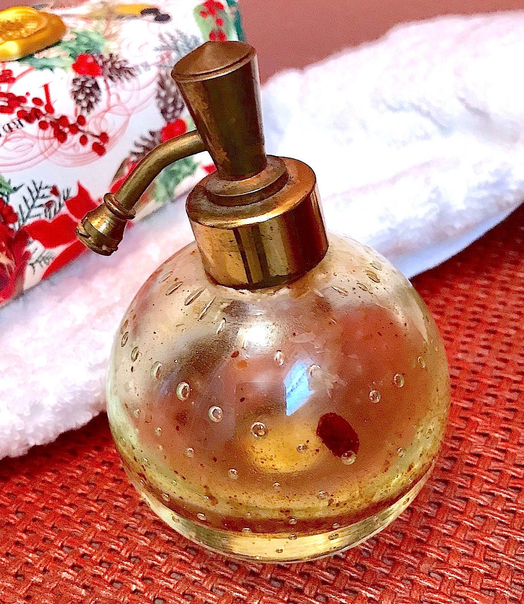 Bubble Glass Perfume Bottle From Wales Made in Japan - Etsy