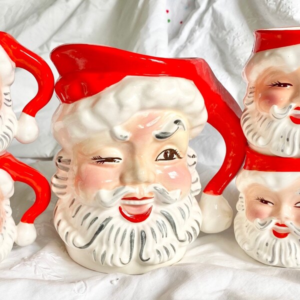 Santa Pitcher - Etsy