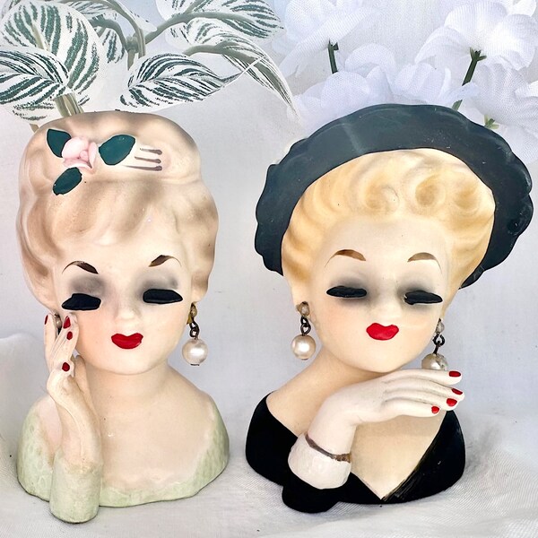 Vintage Head Vases - Etsy