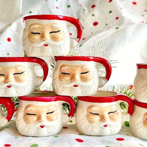 Vintage Santa Mug - Etsy