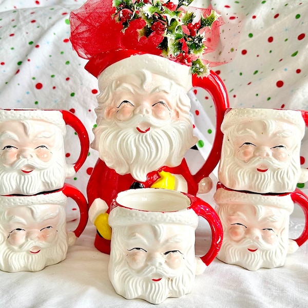 Made in Japan Santa Mugs - Etsy