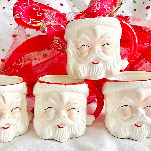 Vintage Santa Mugs - Etsy