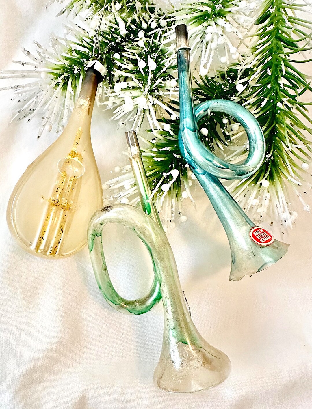 Musical Glass Ornaments Made in West Germany - Etsy