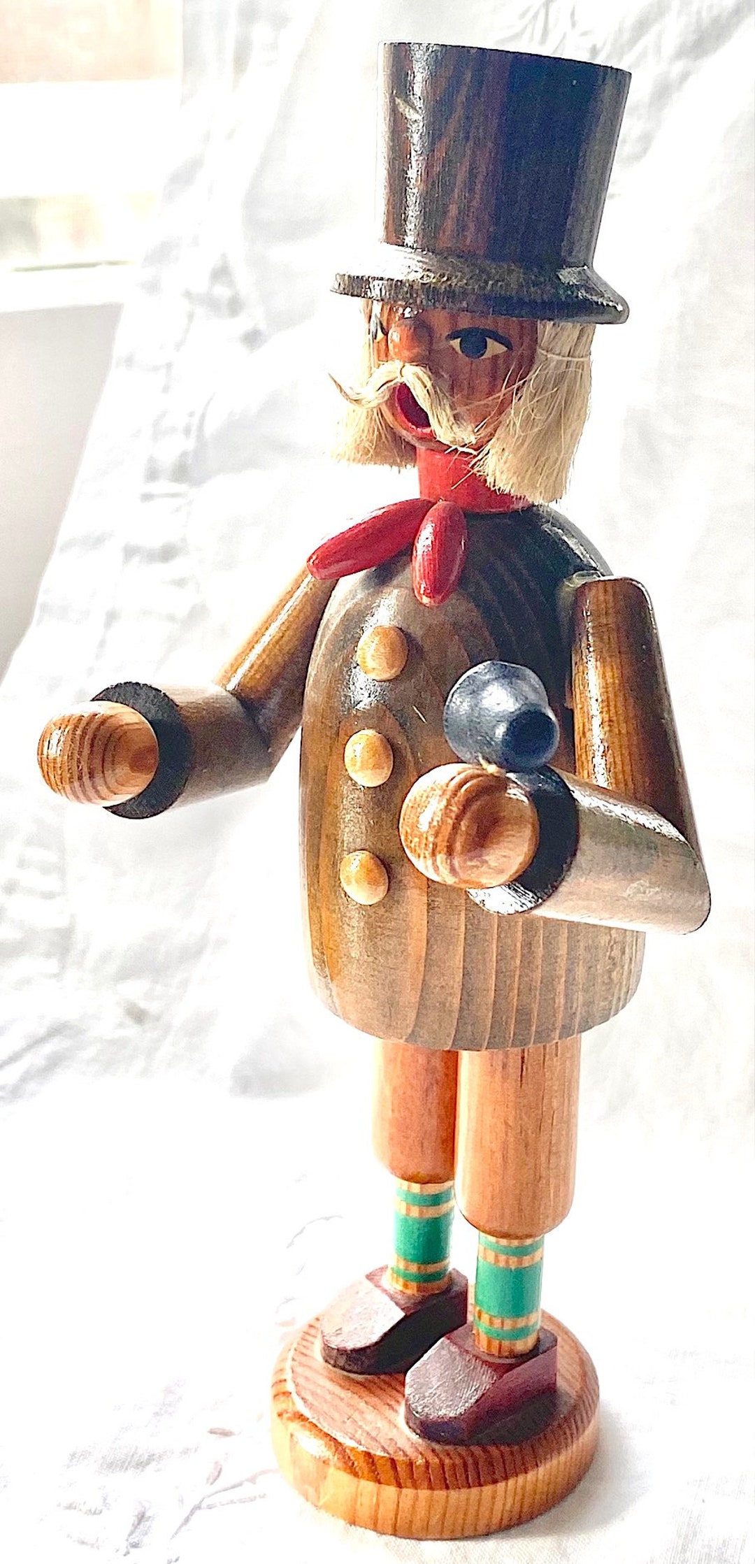 Hand Painted Folk Art Smoker/incense Burner Made in Erzgebirge Region ...