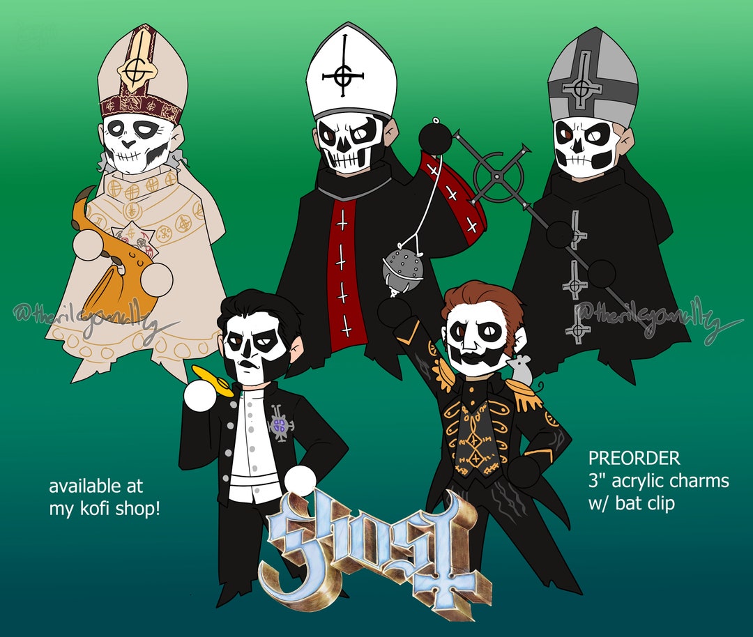 PREORDER - GHOST Papa 3" Acrylic Charms - Etsy