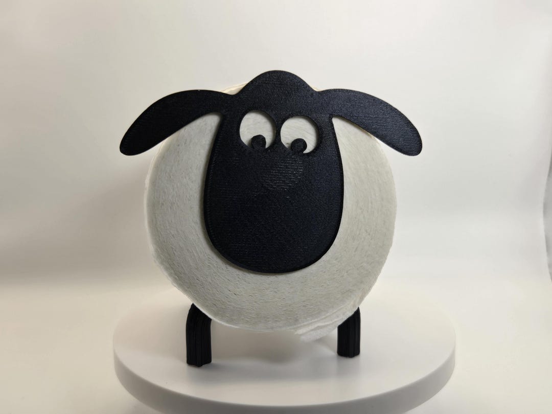 3D Printed Sheep Toilet Paper Holder | Cute Farm Bathroom Decor | Funny ...
