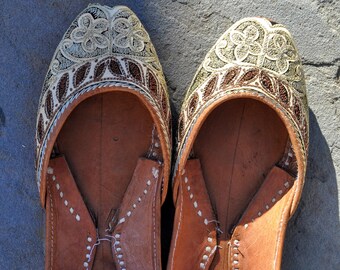 Tooled leather shoes | Etsy