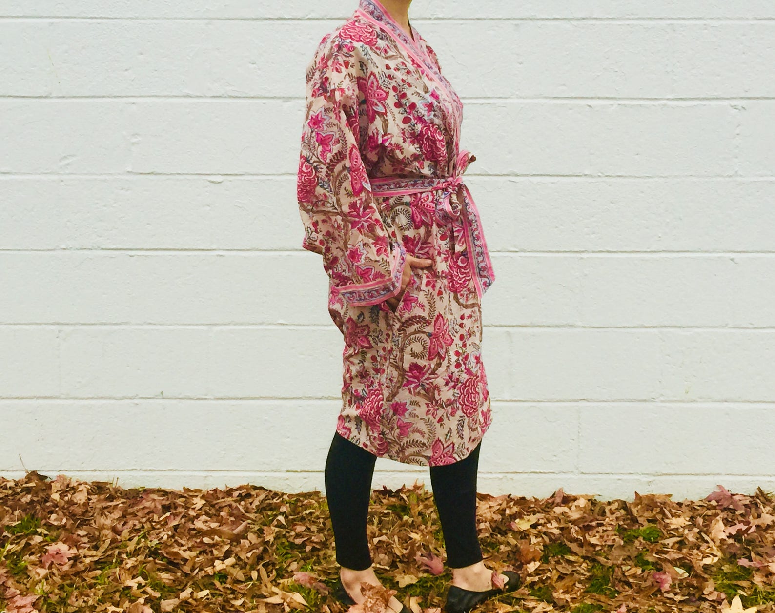Hand-block Printed Floral Cotton Robe From India - Etsy Canada