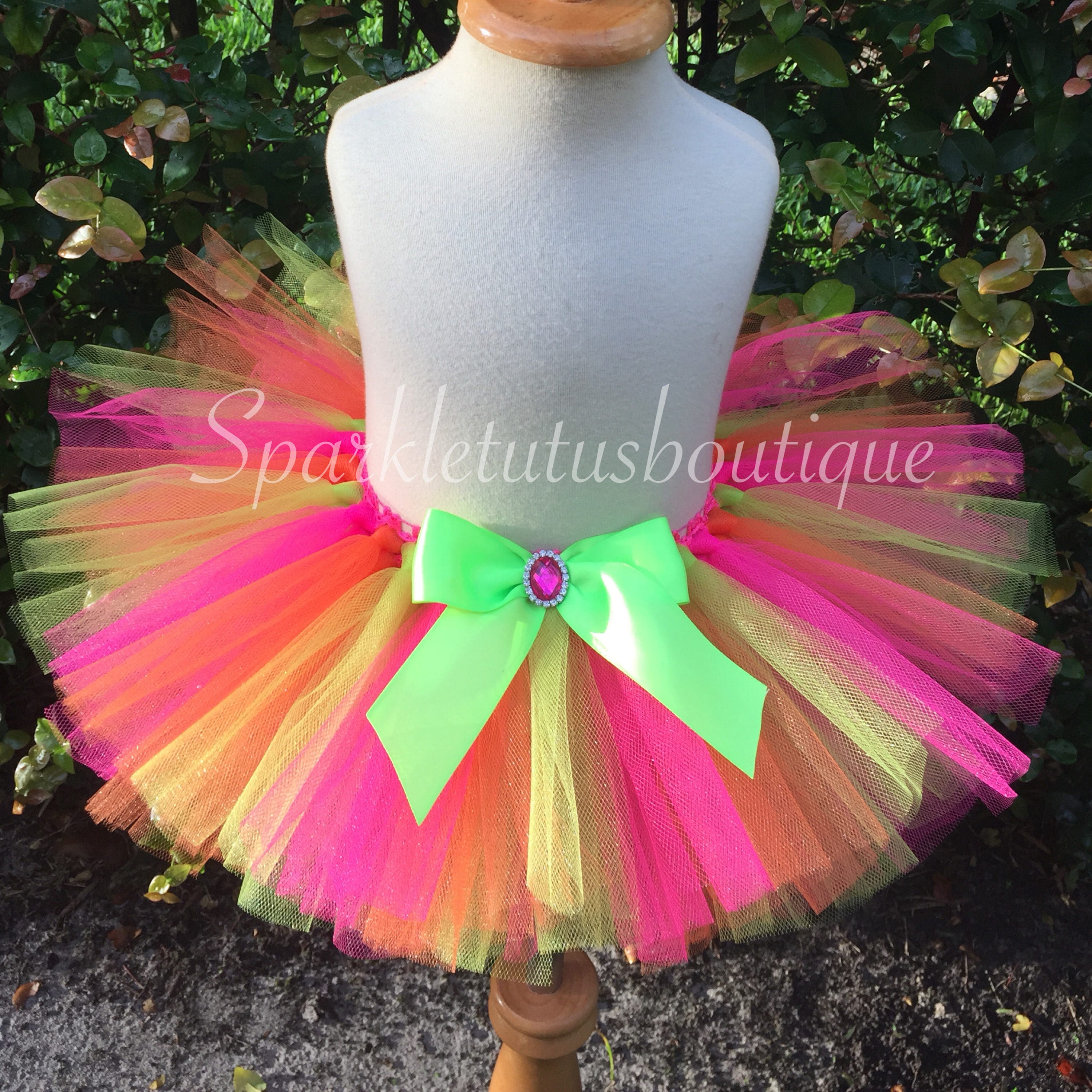 Neon Tutu hot pink lime green and orange tutu baby tutus | Etsy