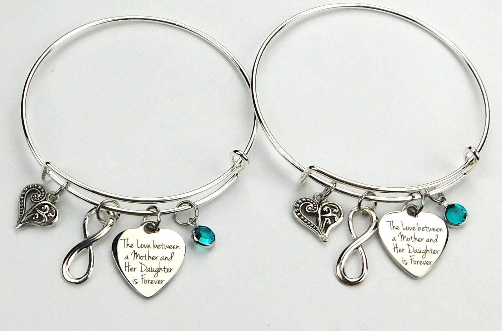 Mother Daughter Bracelet Mother Daughter Infinity Bangle | Etsy