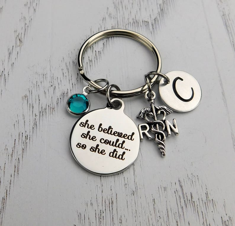 Nurse Keychain RN Keychain Personalized Initial Keychain - Etsy Nurse Keychain RN Keychain Personalized Initial Keychain - Etsy