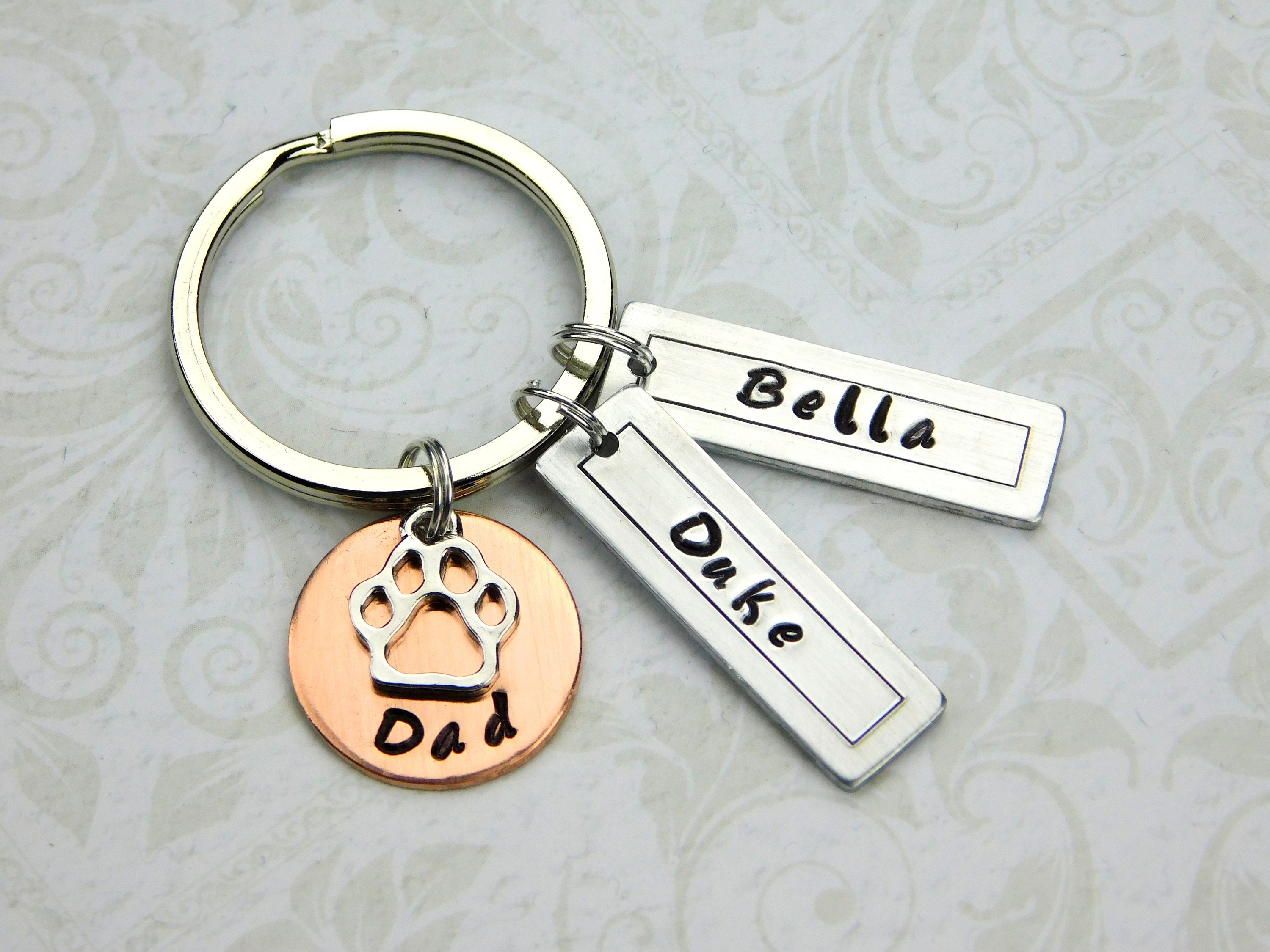 Personalized Dog Dad Keychain Dog Dad Gift Father's Day - Etsy Australia