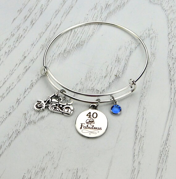 40 and Fabulous Bracelet 40th Birthday Gift for Woman | Etsy