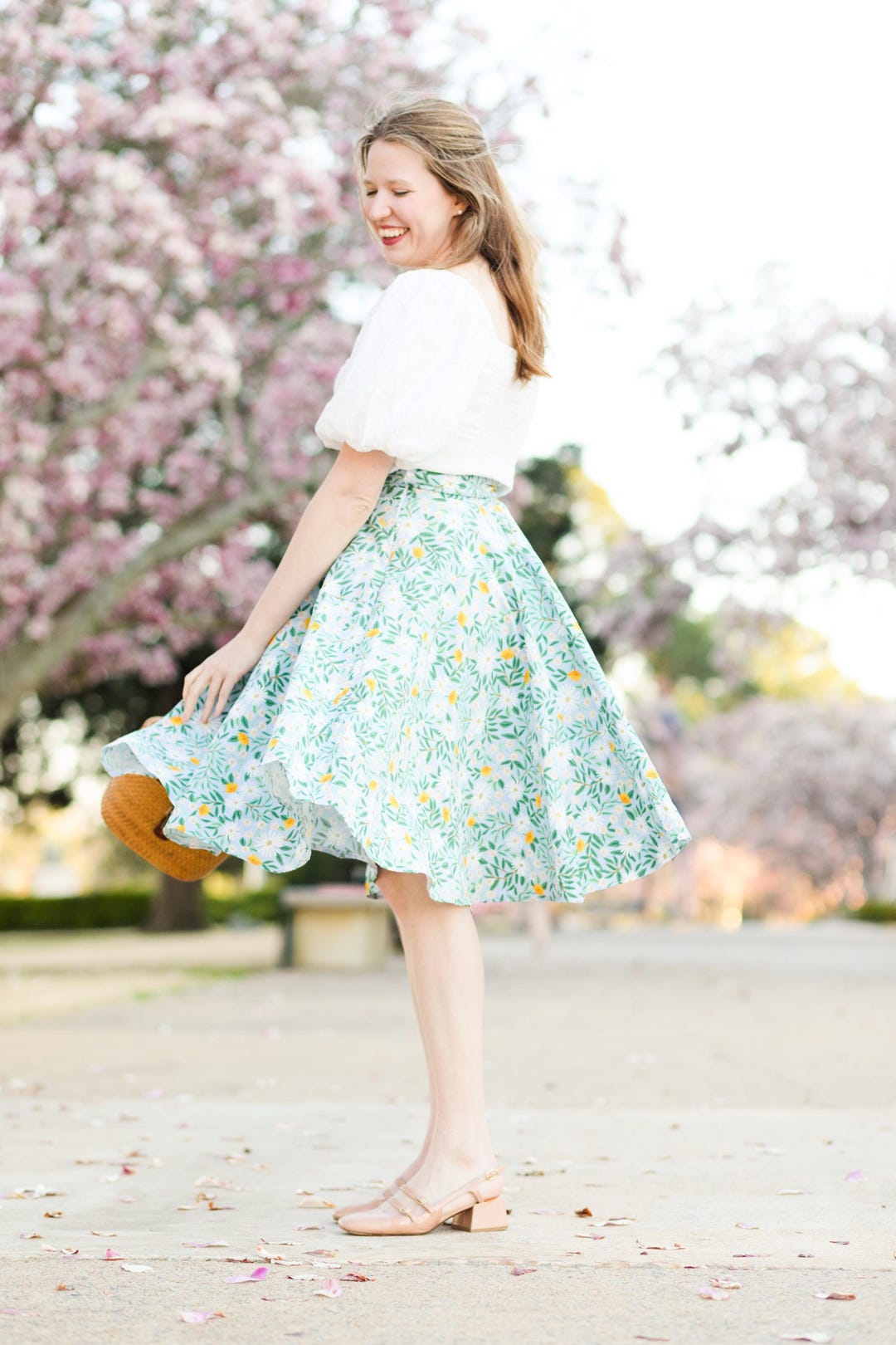 PDF Midi Circle Skirt Sewing Pattern - Easy Sewing Pattern for ...