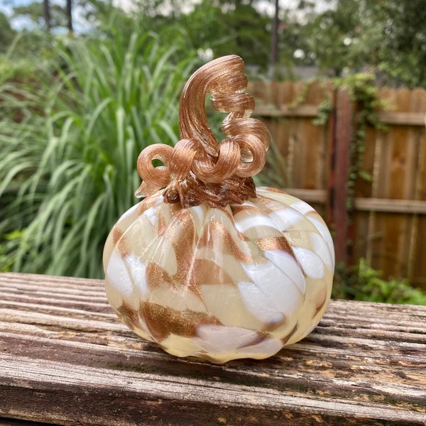 Mini Glass Pumpkin - Etsy