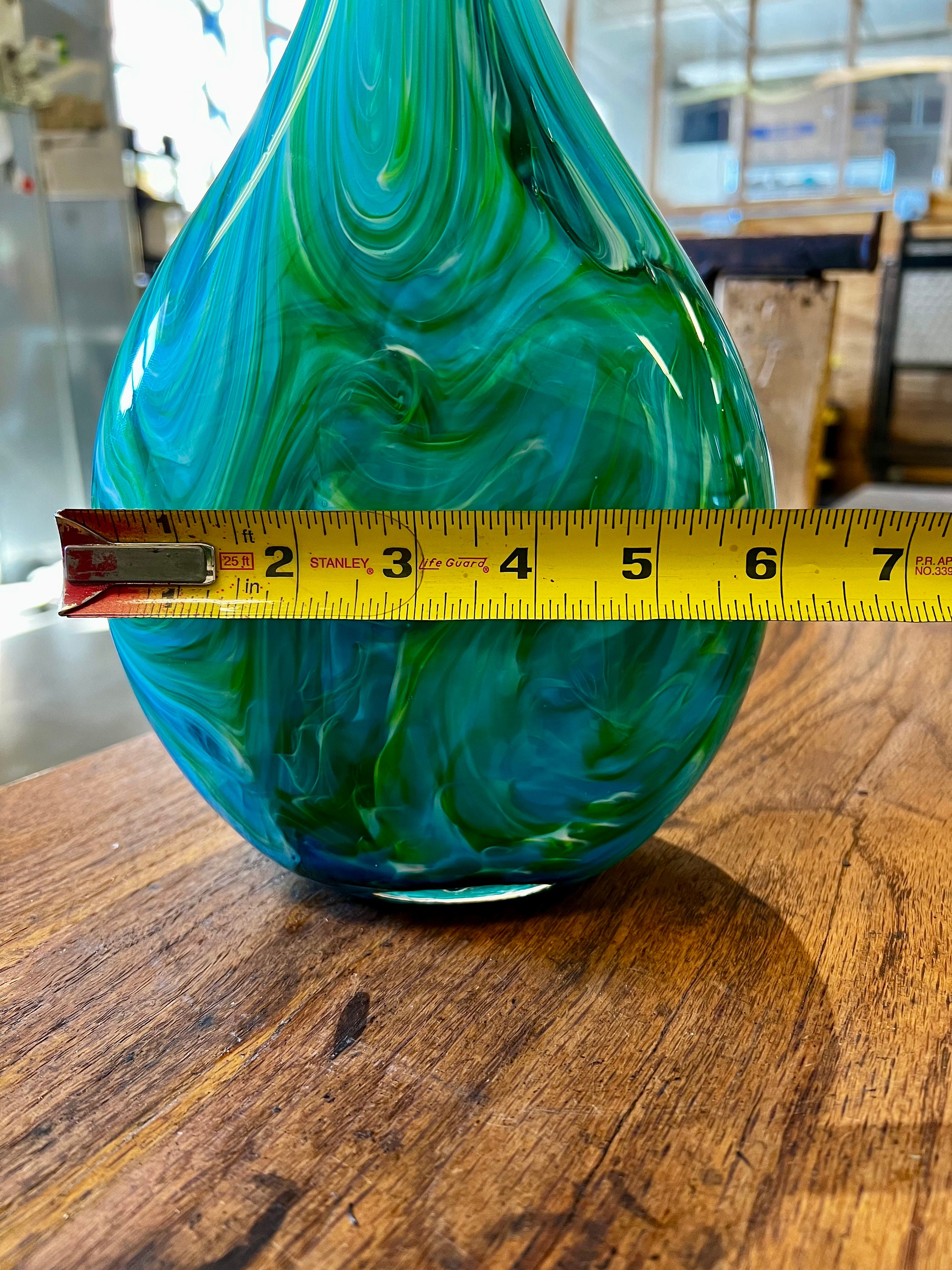 Coastal Swirl Teardrop Vase - Etsy