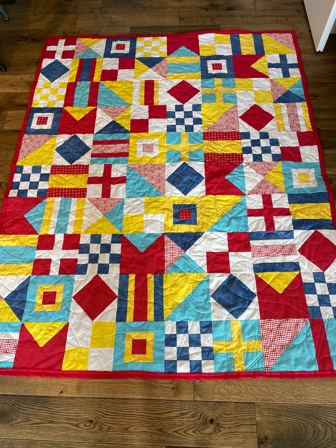 Nautical Patchwork Quilt - Etsy