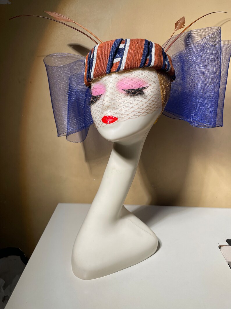 Birdcage Crown Made From Asooke/ Autogele / Fascinator / - Etsy