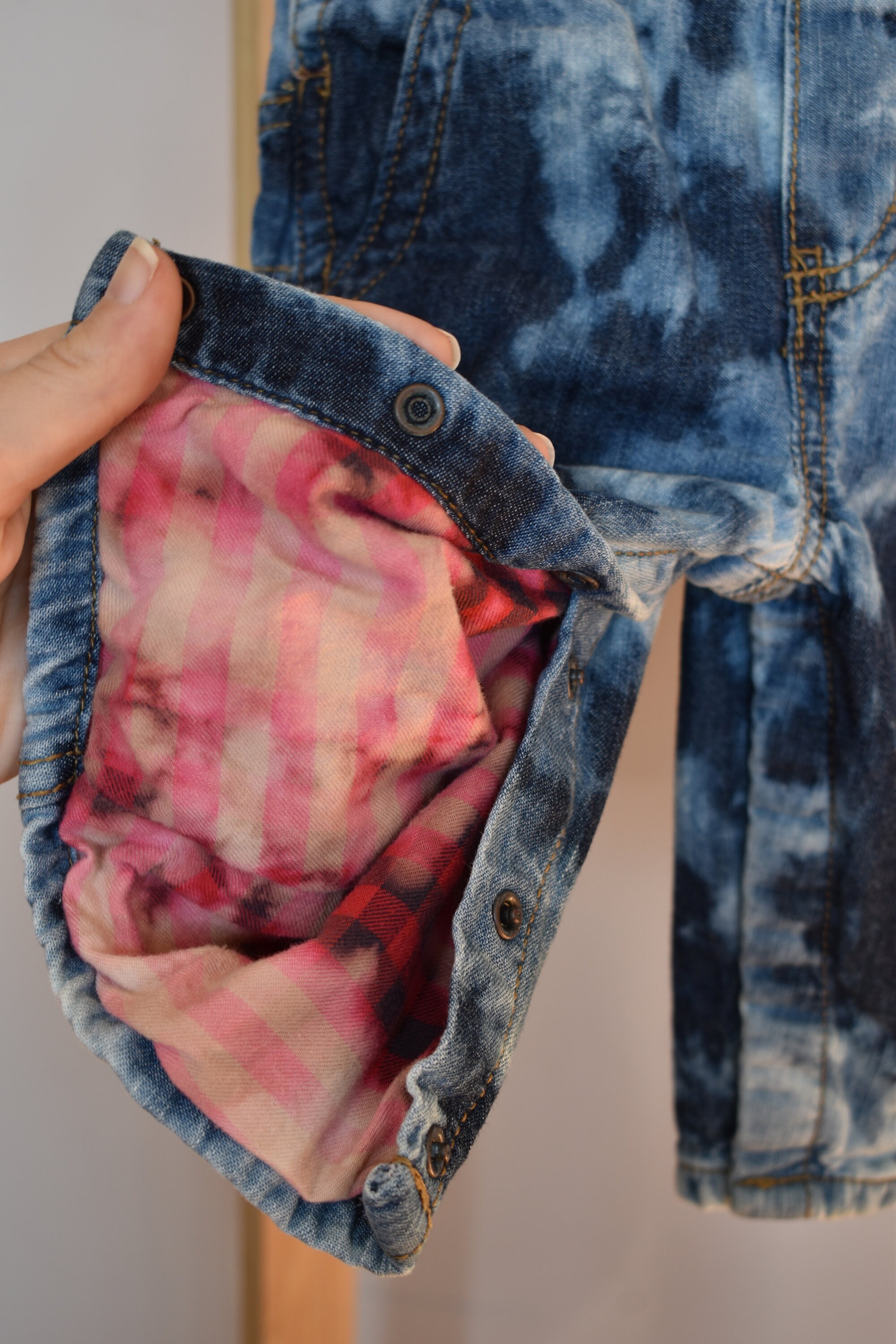 Bleach Dyed Baby Overalls // Reverse Tie Dye Baby Overalls // Bleached ...