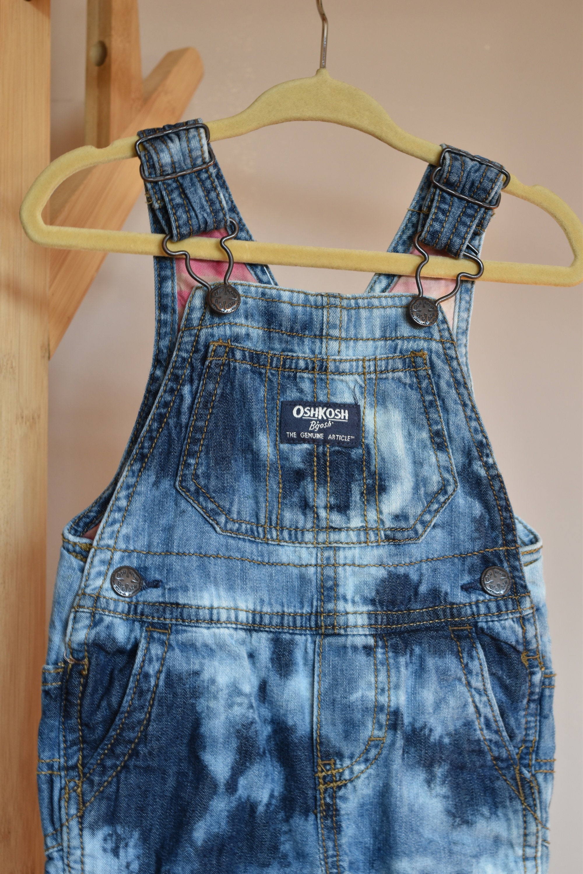 Bleach Dyed Baby Overalls // Reverse Tie Dye Baby Overalls // Bleached ...