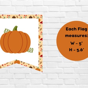 Printable Happy Fall Pumpkin Banner Garland Fall Decor Instant Download ...
