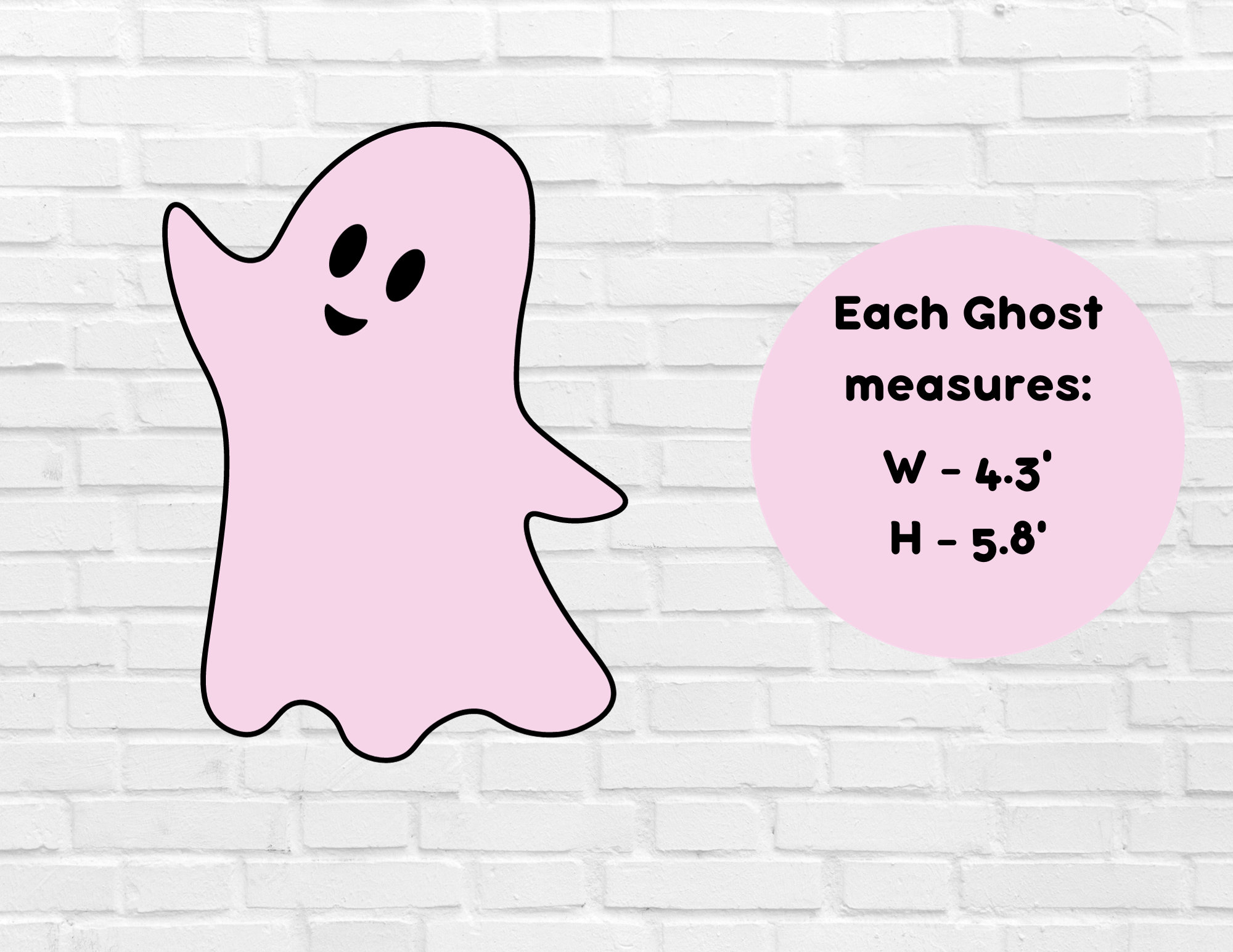 Printable Pink Ghost Banner Cute Halloween Ghost Garland - Etsy