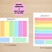 Rainbow Weekly Planner | Printable | Instant Download - Etsy