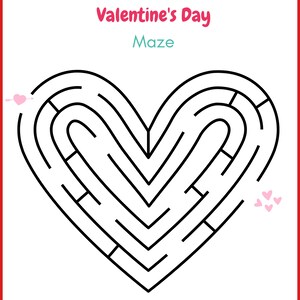 Printable Valentine's Day Themed Activities | ISPY | Maze | Word Find ...